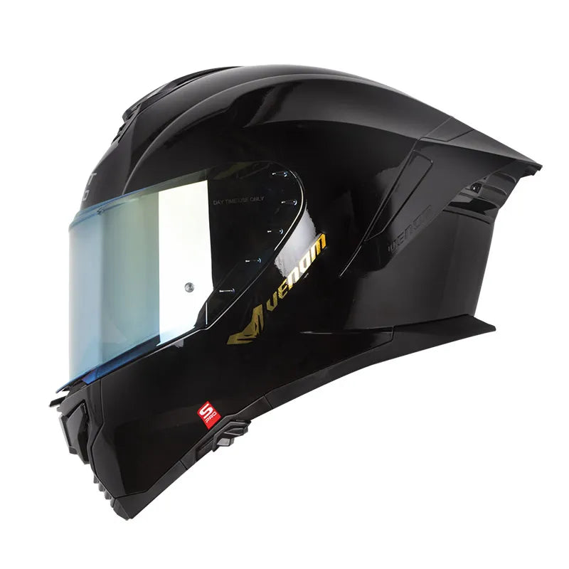 CASCO INTEGRAL SHAFT PRO 609 VENOM SOLID NEGRO BRILLANTE – MOTOSITE